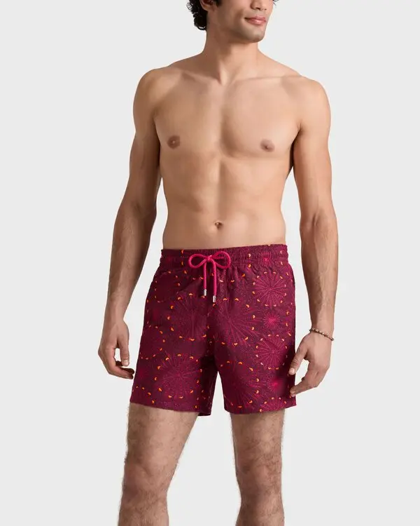Vilebrequin Embroidered Swim Trunks - Red