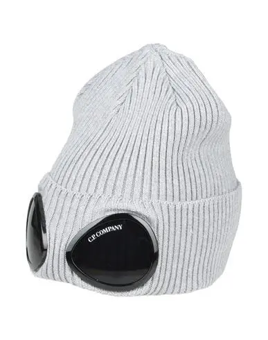 C.P. COMPANY Light Cotton Beanie - Grey