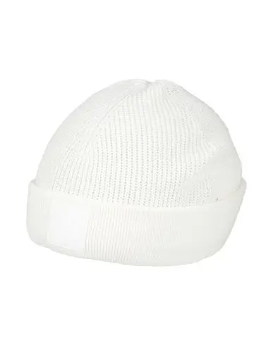 C.P. COMPANY Knitted Beanie - White