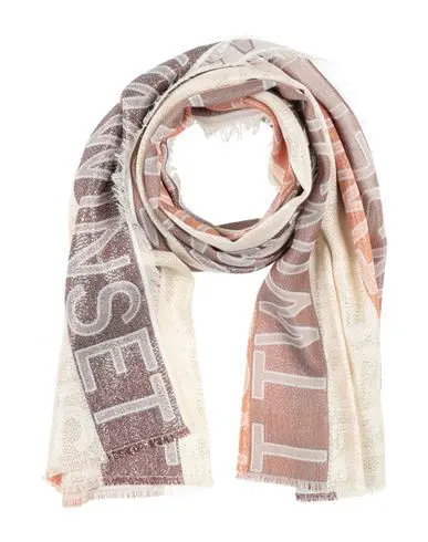TWINSET Scarf Viscose, Cotton, Polyester, Metallic Polyester - Beige