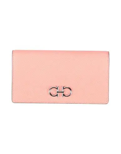 FERRAGAMO Document Holder Calfskin - Salmon Pink