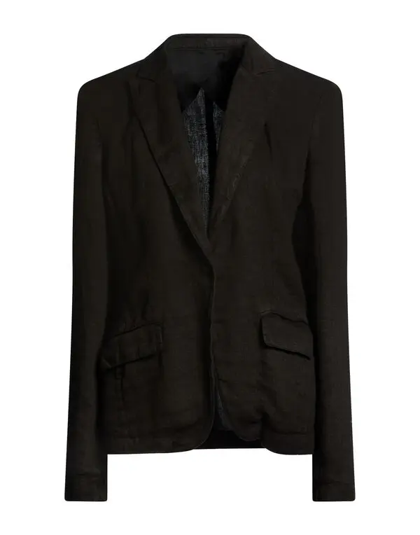 120% Lino Single-breasted Linen Blazer
