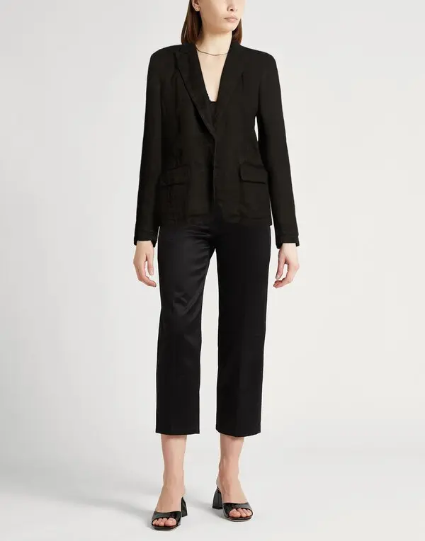 120% Lino Single-breasted Linen Blazer