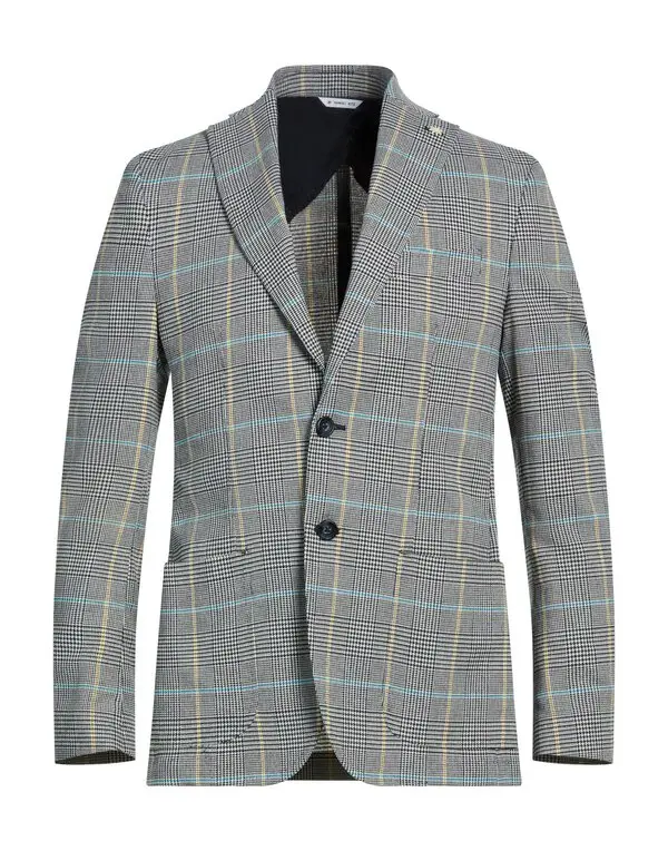 MANUEL RITZ Blazer Size Polyester, Cotton, Elastane