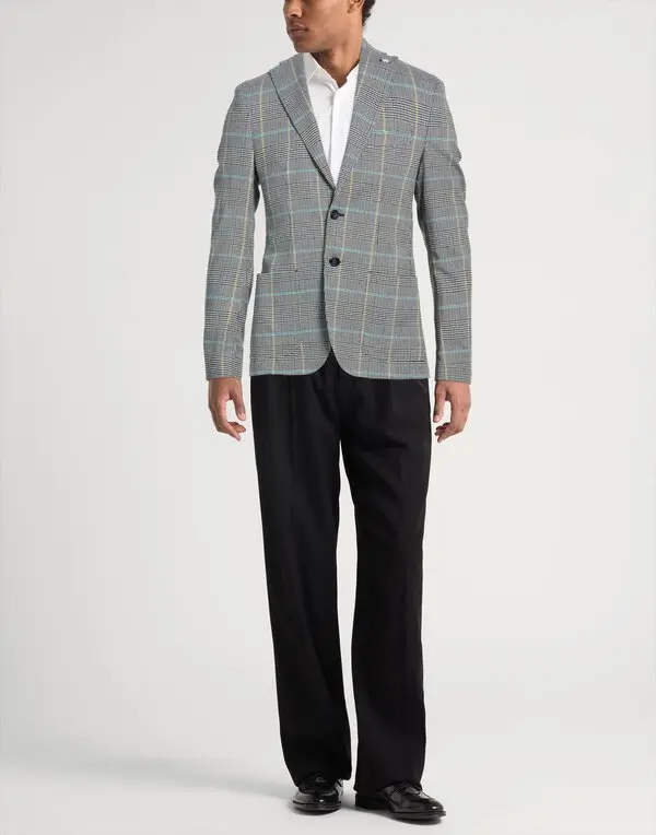 MANUEL RITZ Blazer Size Polyester, Cotton, Elastane