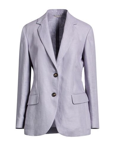 Brunello Cucinelli Blazer In Hemp, Linen, And Ecobrass - Lilac