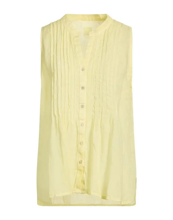 120% Lino Linen Shirt - Yellow