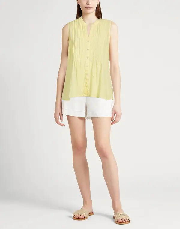 120% Lino Linen Shirt - Yellow