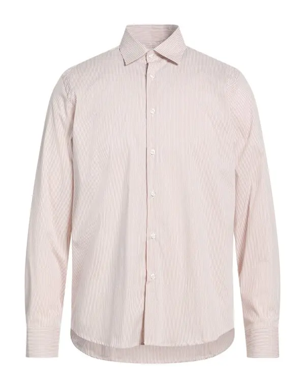 MANUEL RITZ Shirt Size Cotton, Polyamide, Elastane - Light Brown