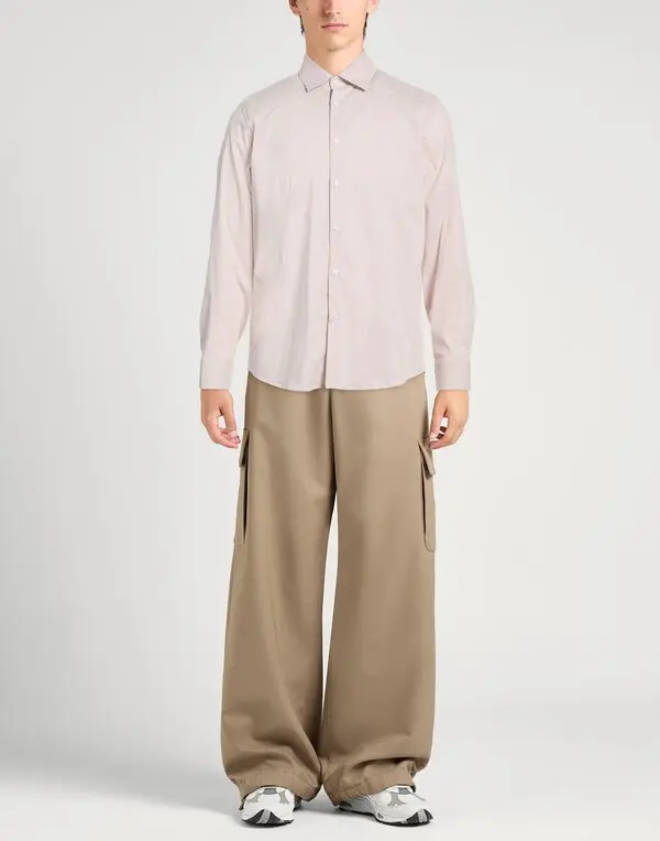 MANUEL RITZ Shirt Size Cotton, Polyamide, Elastane - Light Brown