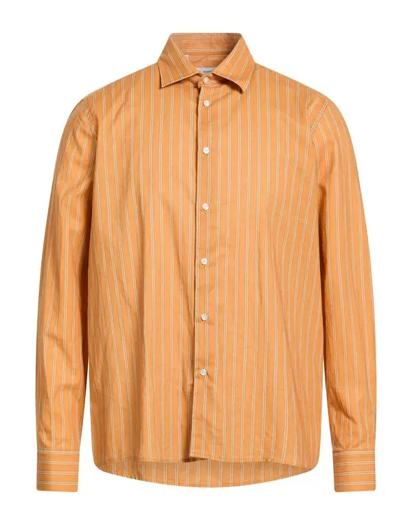 MANUEL RITZ Shirt Size Linen, Cotton - Orange