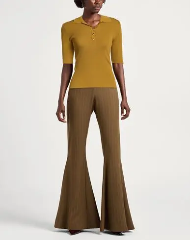 TWINSET Ribbed-knit Buttoned Polo Shirt
