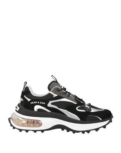 Dsquared2 Sneakers In Calfskin And Synthetic Fibers - Black