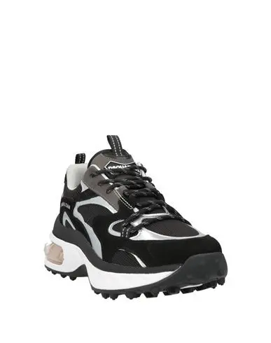 Dsquared2 Sneakers In Calfskin And Synthetic Fibers - Black