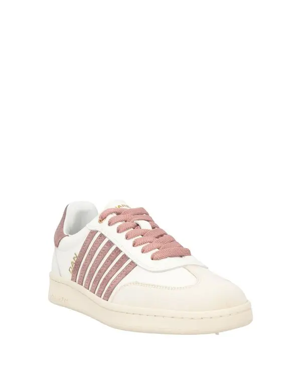 Dsquared2 Calfskin Low-top Sneakers - Ivory