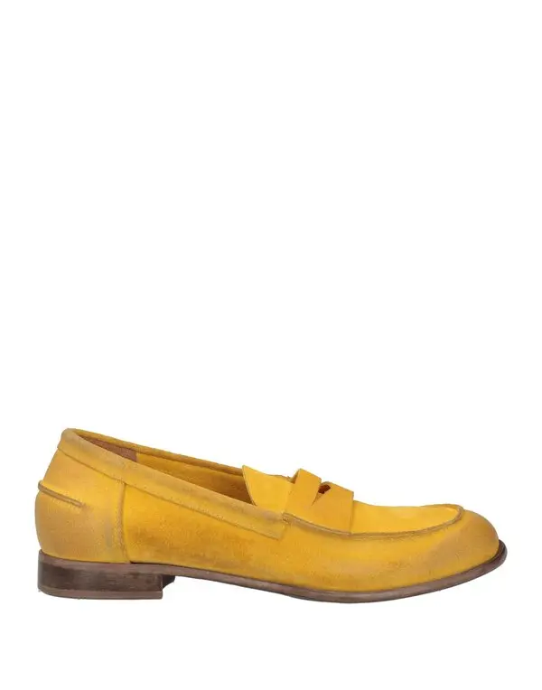 Moma Leather Penny Loafers - Yellow