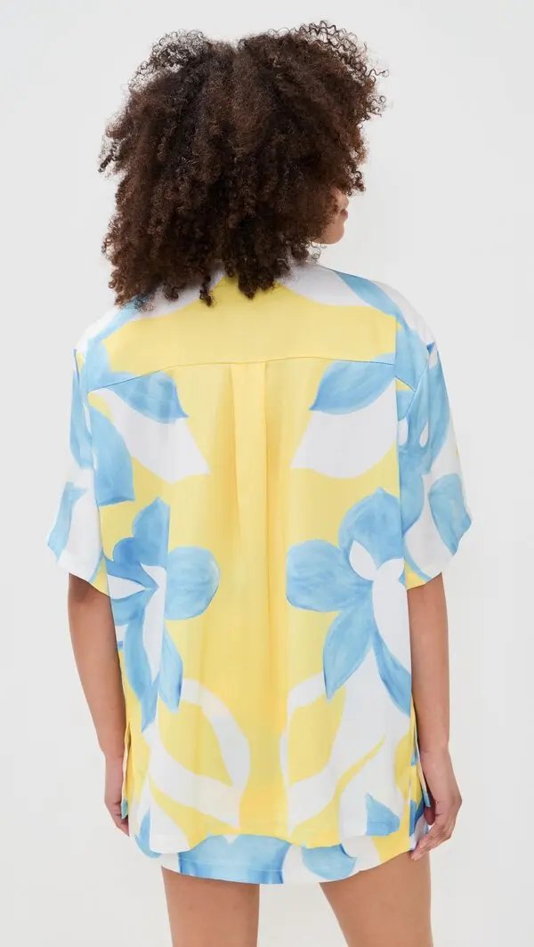 SEVEN WONDERS Alara Short Sleeve Shirt - Amoree Lemon