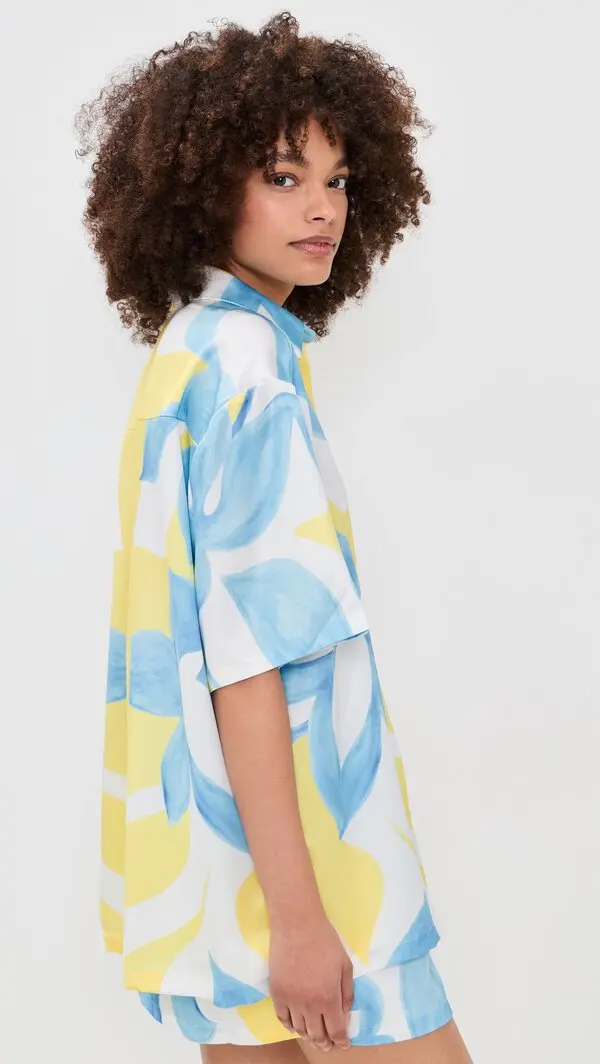 SEVEN WONDERS Alara Short Sleeve Shirt - Amoree Lemon