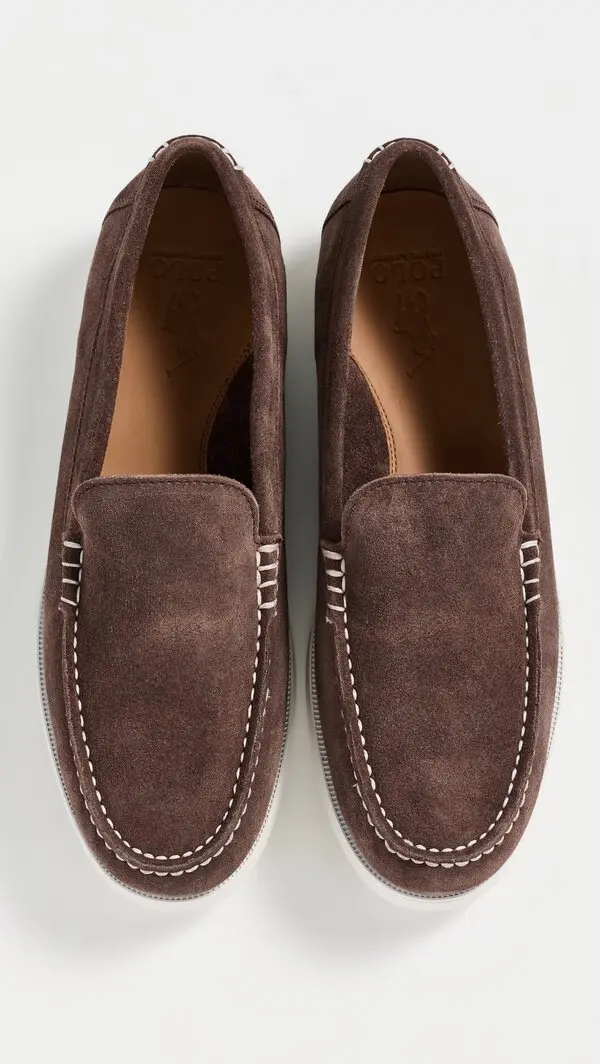 Polo Ralph Lauren Merton Suede Loafers - Dark Brown