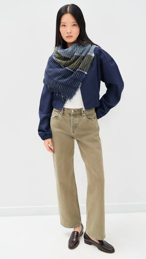 Faherty Brand Bold Pin Stripe Oblong Scarf