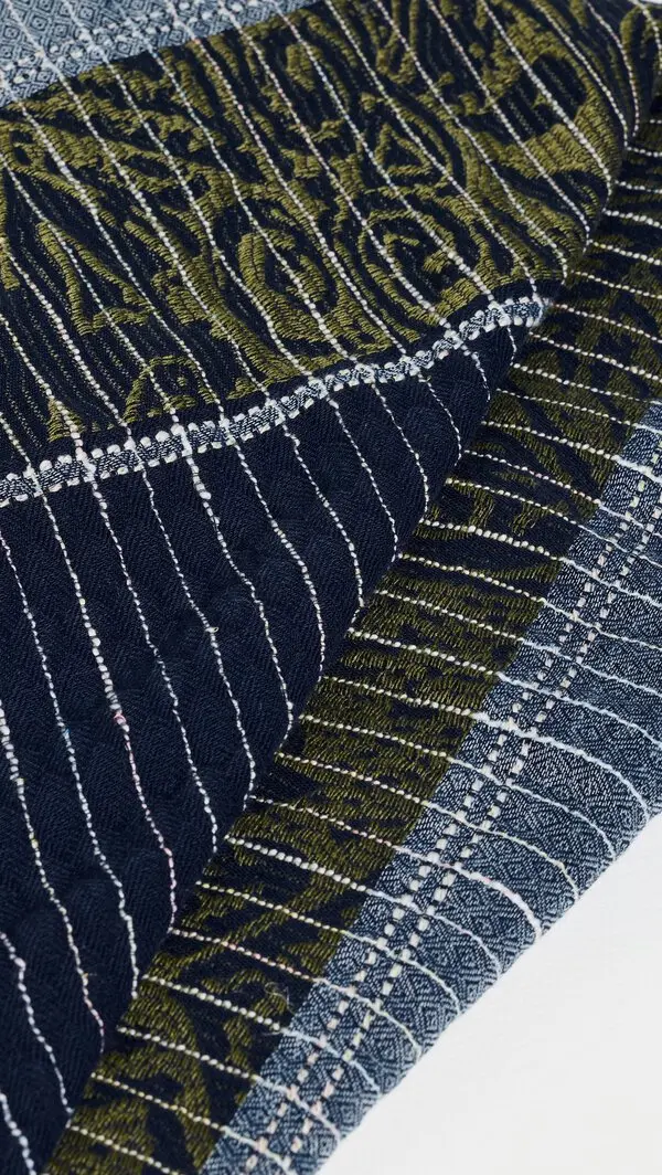Faherty Brand Bold Pin Stripe Oblong Scarf