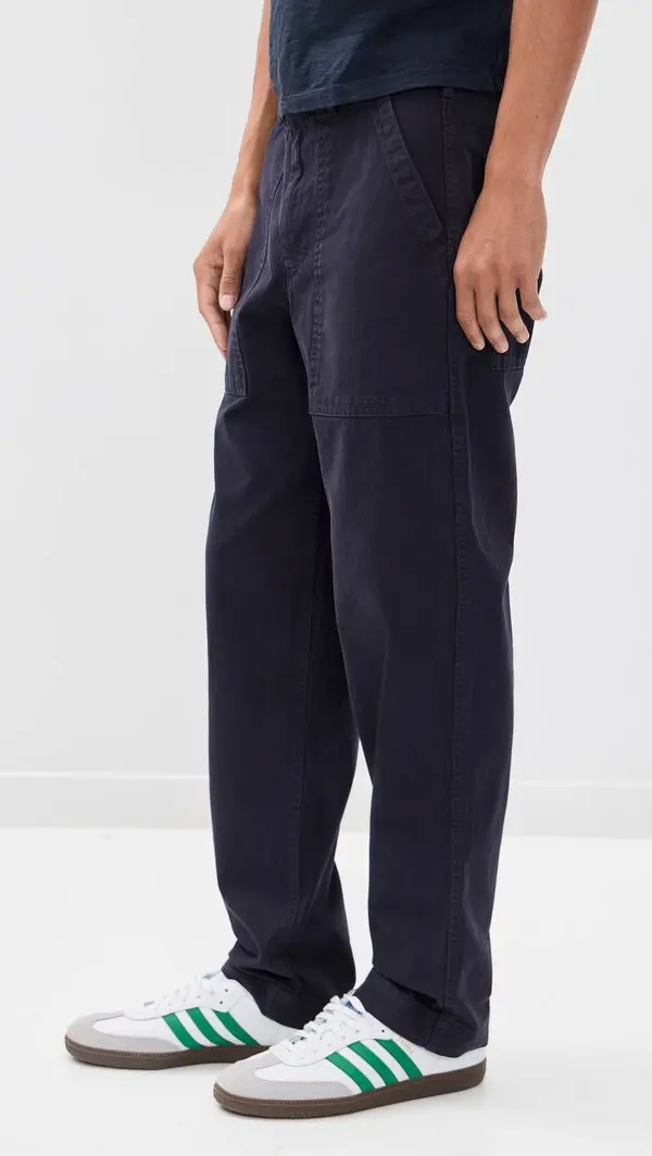 ALEX MILL Field Herringbone Pants - Navy