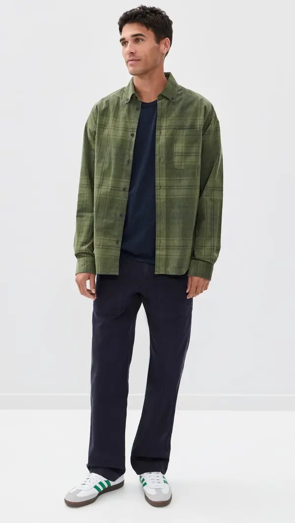 ALEX MILL Field Herringbone Pants - Navy