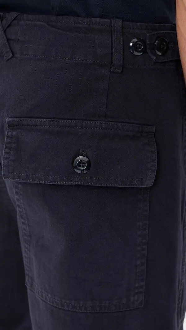 ALEX MILL Field Herringbone Pants - Navy