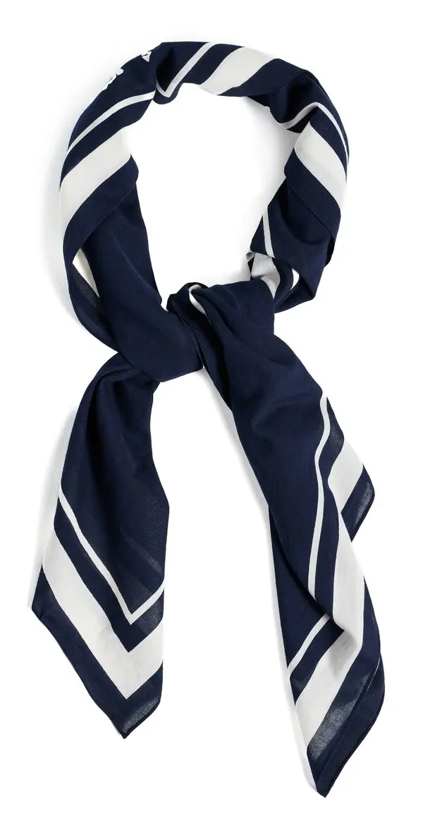 Polo Ralph Lauren Pony Square Scarf - Cruise Navy/cream