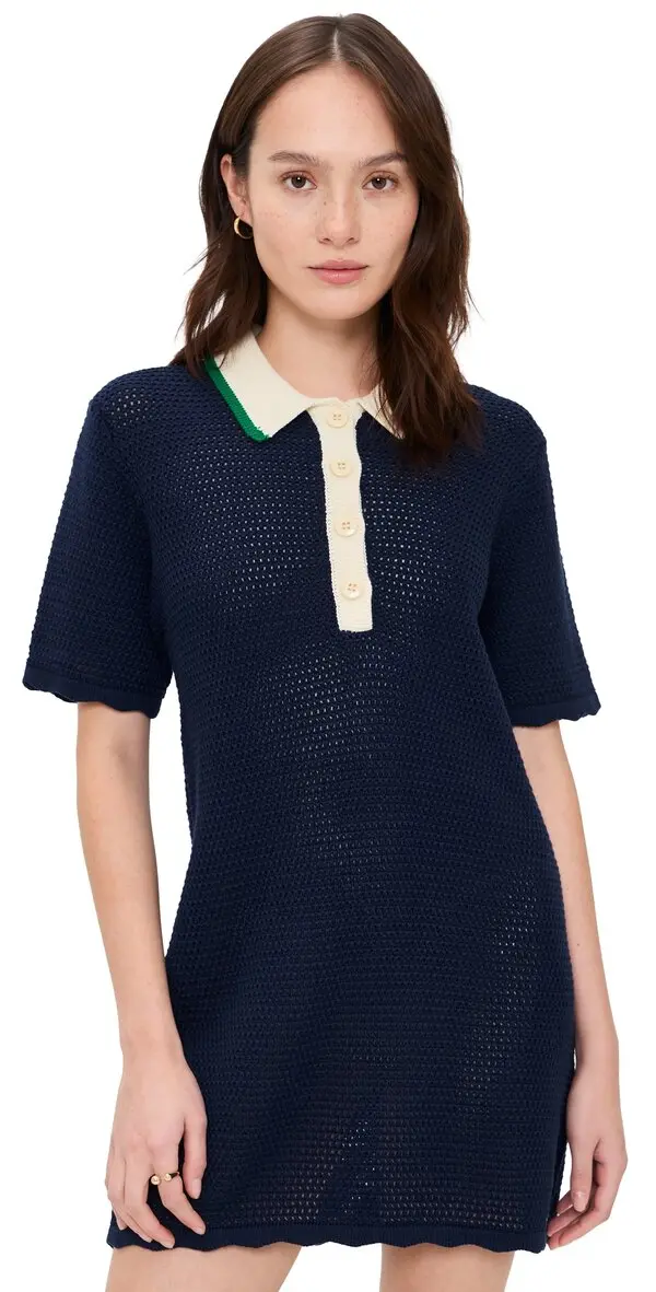 Birds Of Paradis Marissa Dress - Navy
