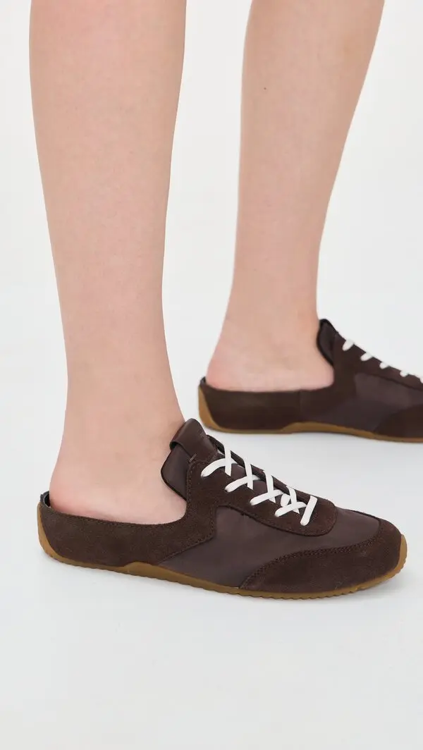 Rag & Bone Retro Runner Slim Ultra Mules - Mocha