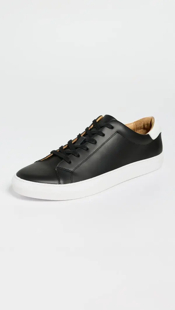 Polo Ralph Lauren Jermain Leather Sneakers - Black