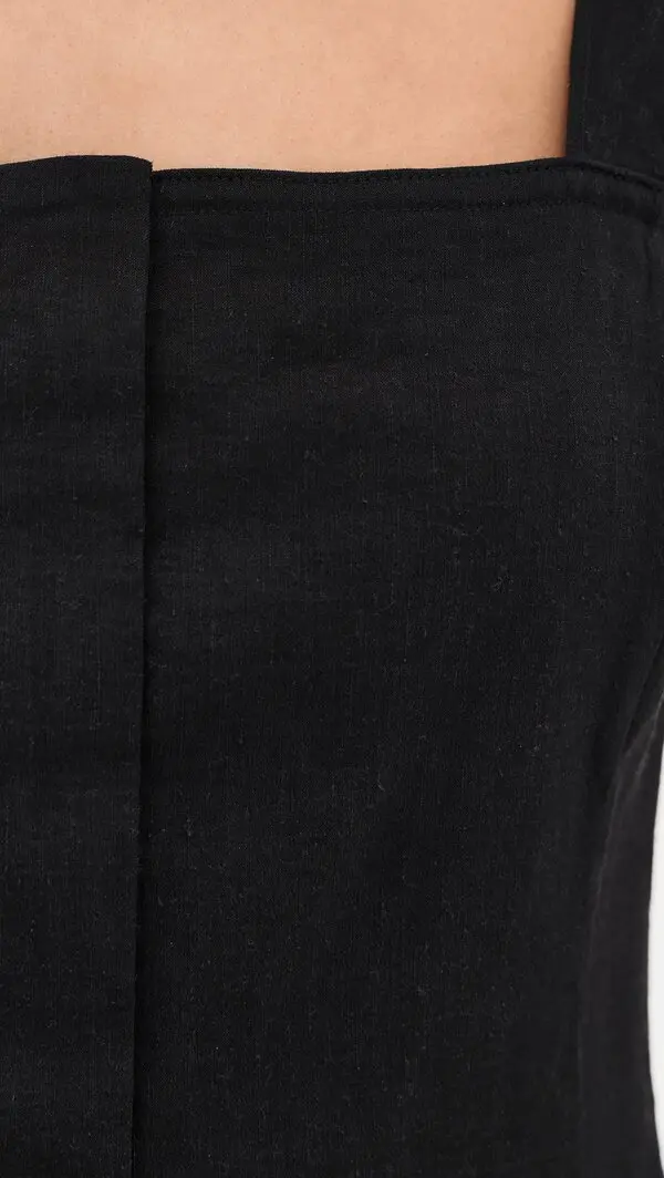 Theory Sleeveless Square Neck Midi Dress