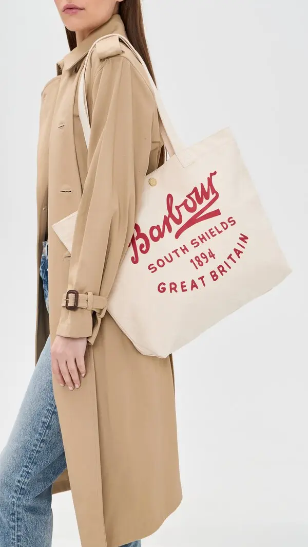 Barbour Script Tote Bag