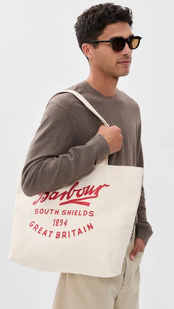Barbour Script Tote Bag