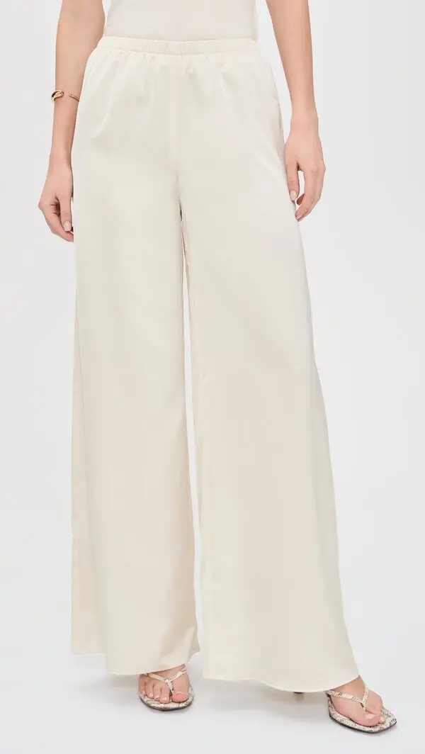 FAVORITE DAUGHTER Satin Wide Leg Pants