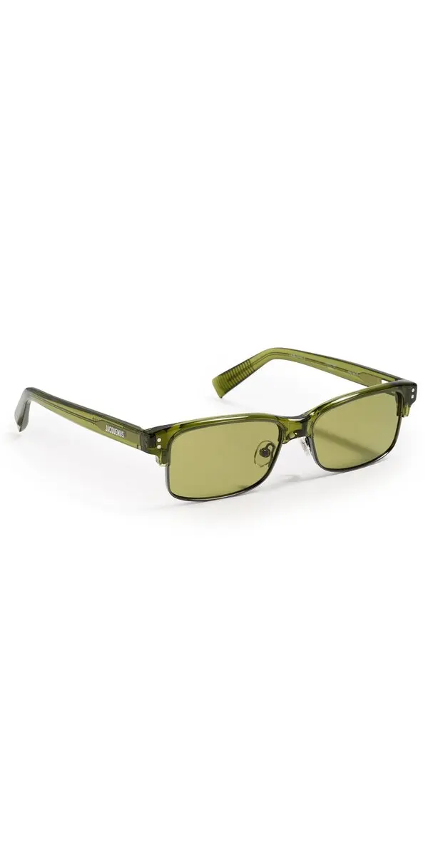 Jacquemus Jac155 Rectangle Sunglasses - Khaki