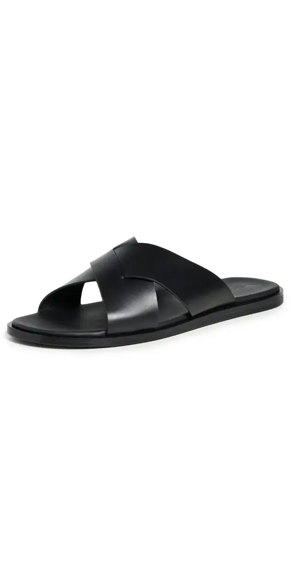 Orlebar Brown Muro Leather Sandals - Black
