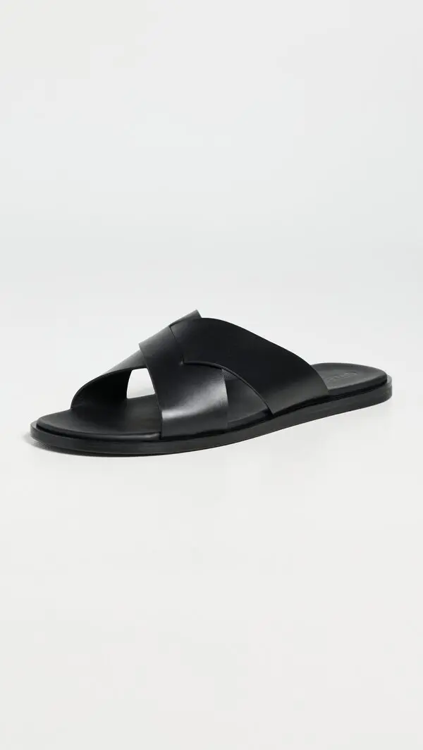 Orlebar Brown Muro Leather Sandals - Black