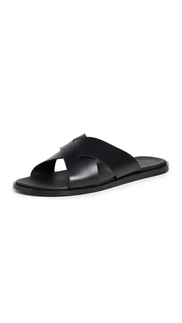 Orlebar Brown Muro Leather Sandals - Black