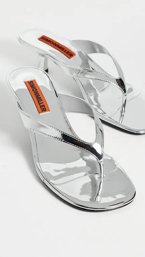 SIMONMILLER Beep Thong Sandals - Silver