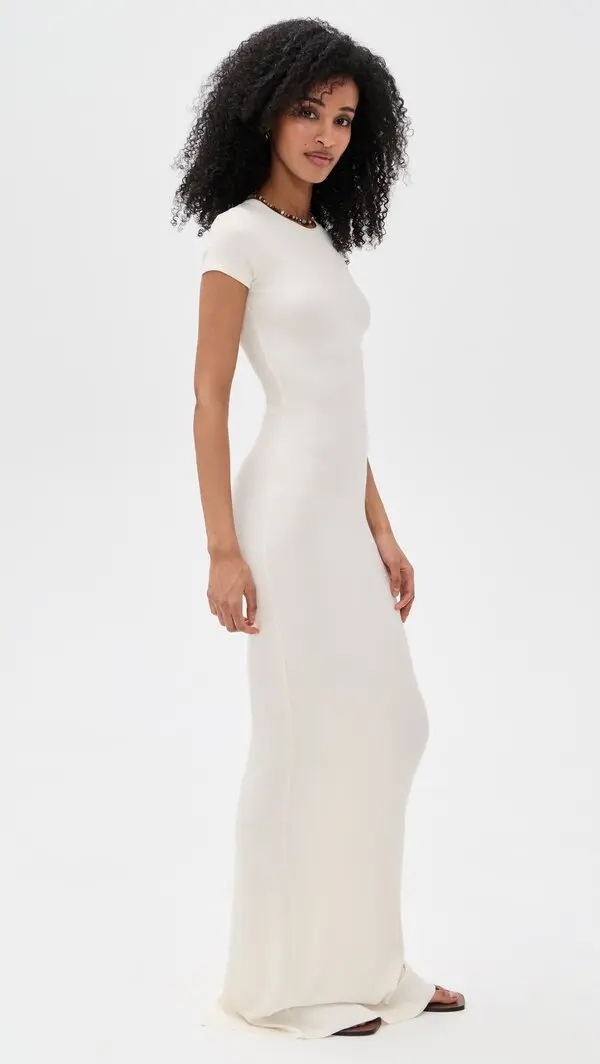 Eterne Cap-sleeve Maxi Dress