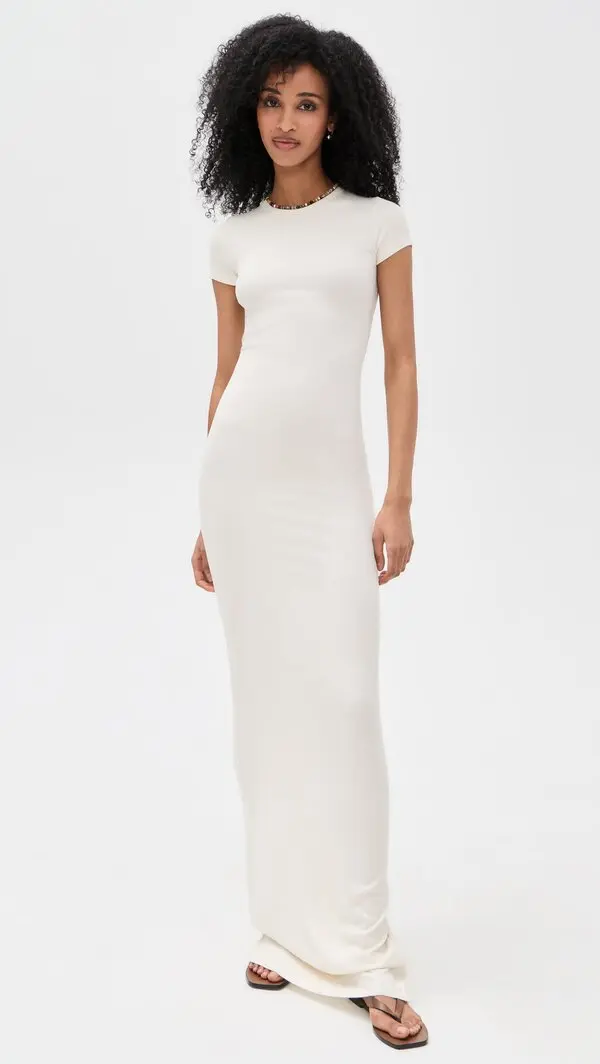 Eterne Cap-sleeve Maxi Dress