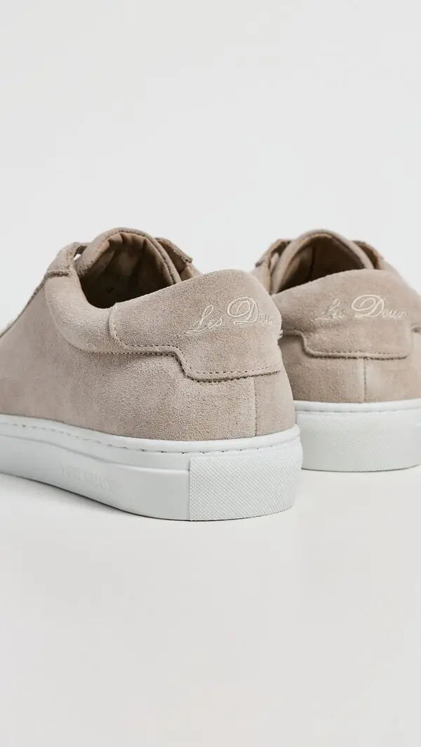 LES DEUX Suede Lace-up Sneakers - Light Sand