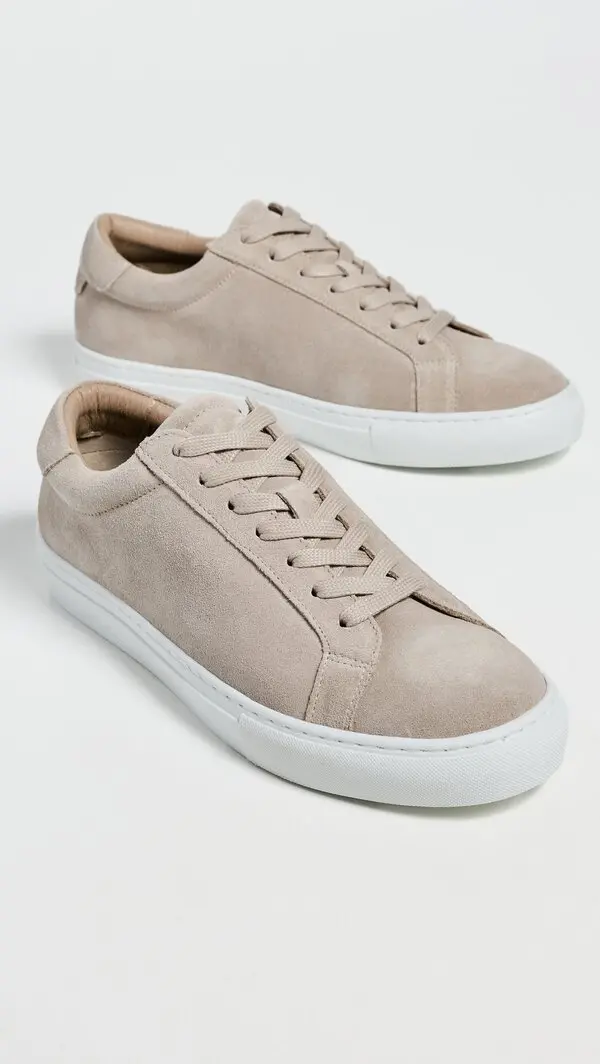LES DEUX Suede Lace-up Sneakers - Light Sand