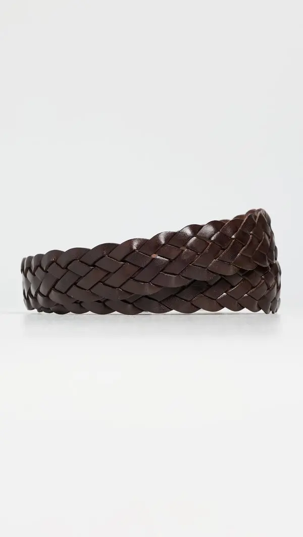 Anderson's Leather Woven Belt - Brown M1