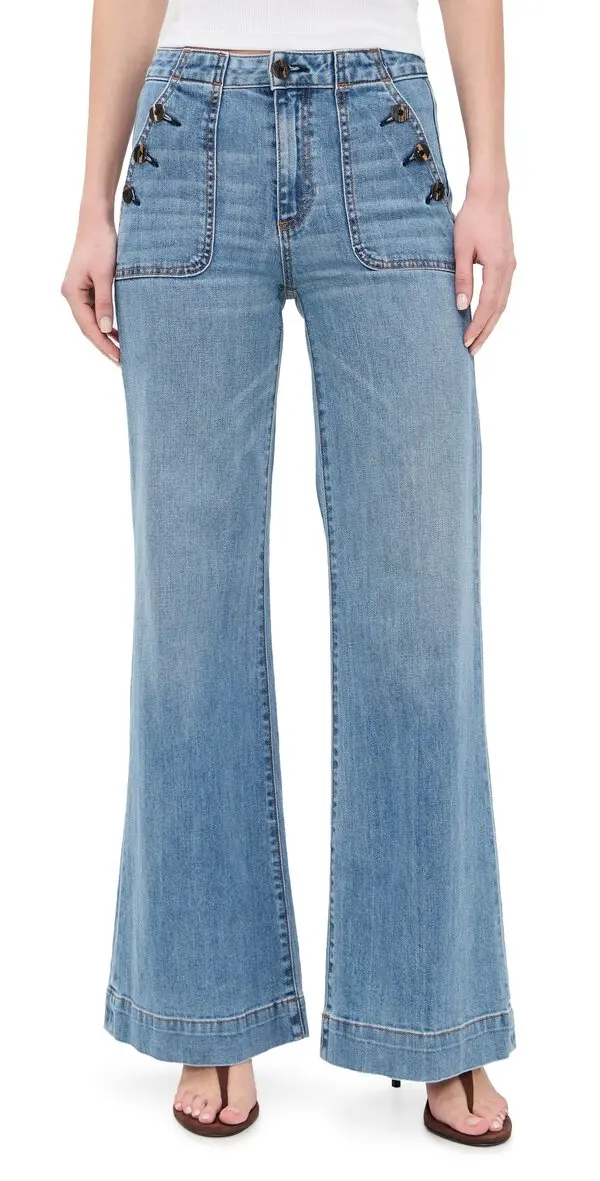 ASKK NY Brick House Wide Leg Jeans