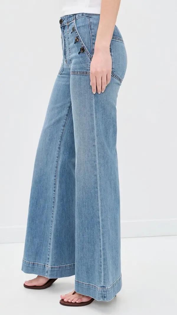 ASKK NY Brick House Wide Leg Jeans