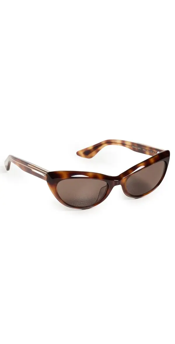 Oliver Spencer X Khaite 1963c Sunglasses - Dark Mahogany/brown