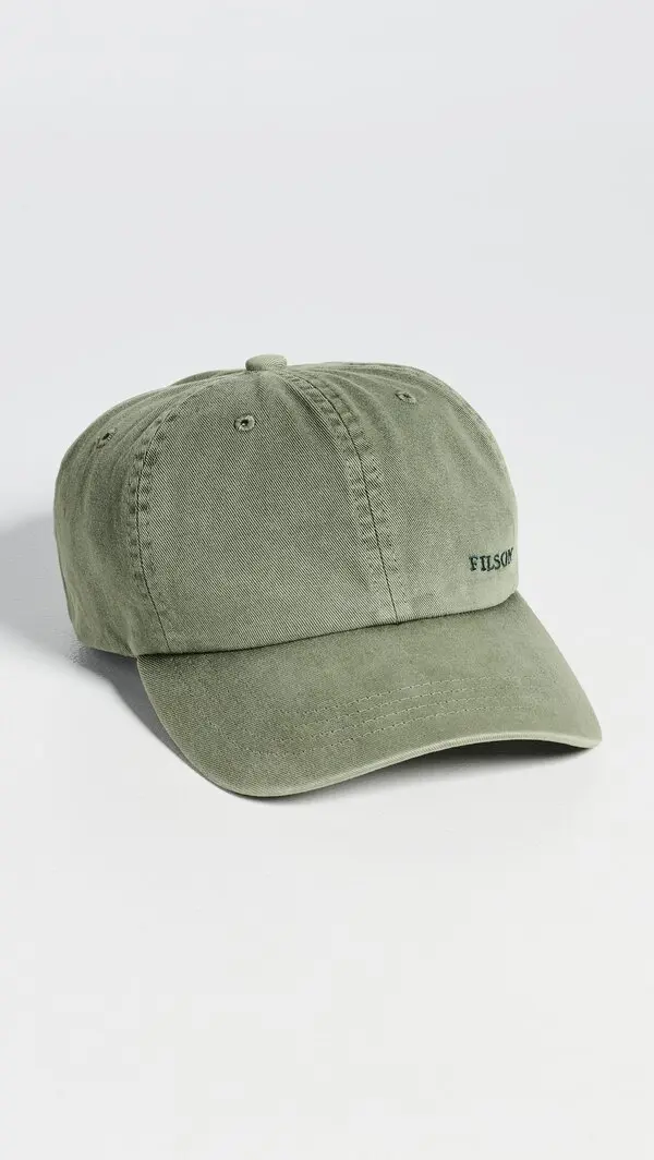 Filson Washed Low-profile Logger Cap - Washed Olive